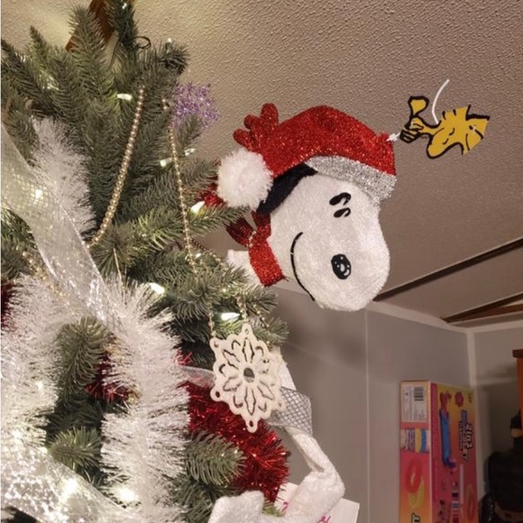 Peanuts | Holiday | Peanuts Snoopy Woodstock 8 Inch Tree Hugger Led ...